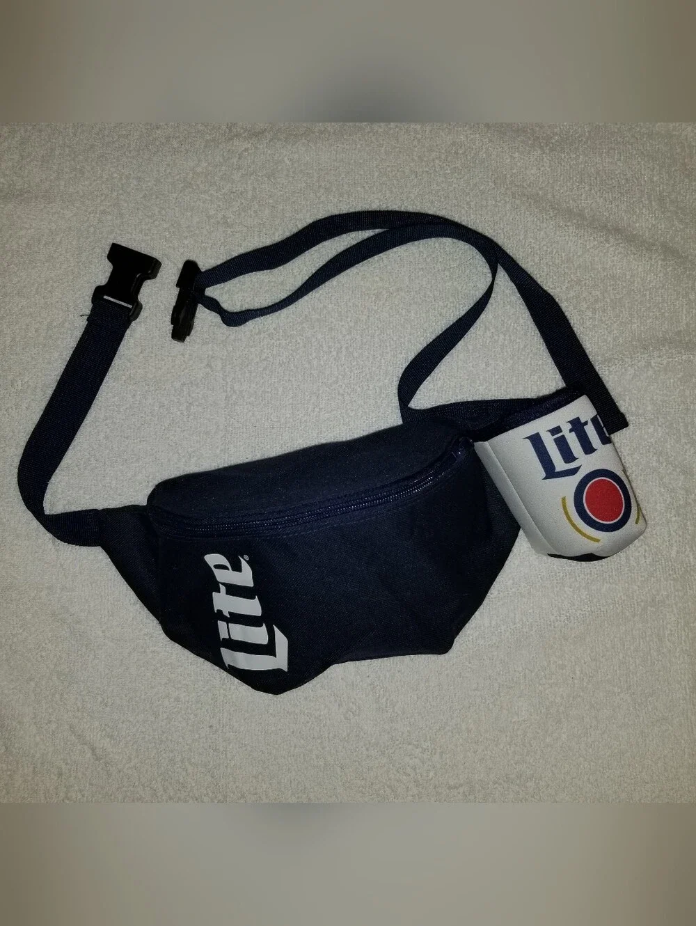 miller light | Bags | Miller Lite Navy Logo Fanny Pack With Built In ...